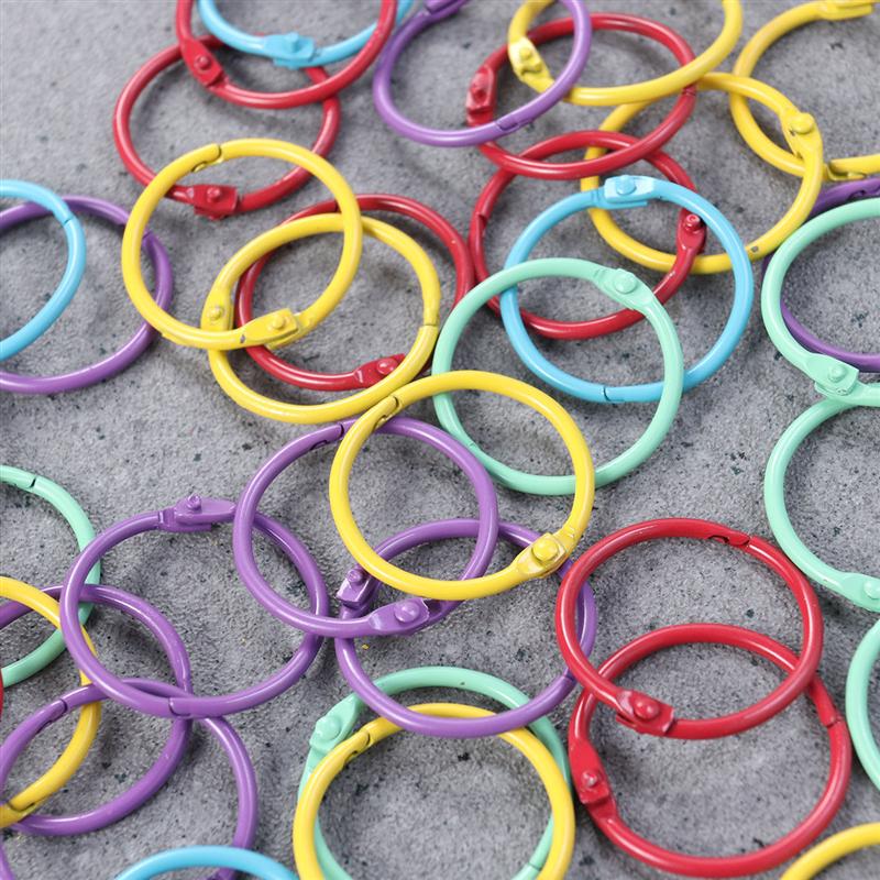 50Pcs Metal Book Rings Loose Leaf Binder Book Bind... – Grandado