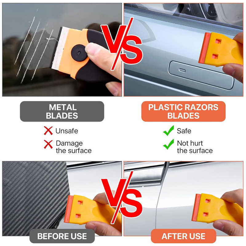 Plastic Razor Blade Scraper Remove Label Tool Forw... – Grandado