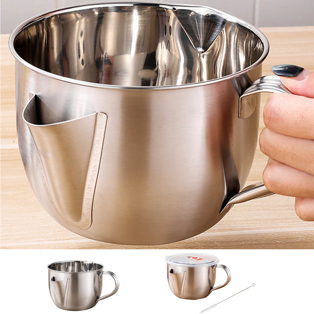 Stainless Steel Oil Separator Bowl Grease Filter S... – Grandado