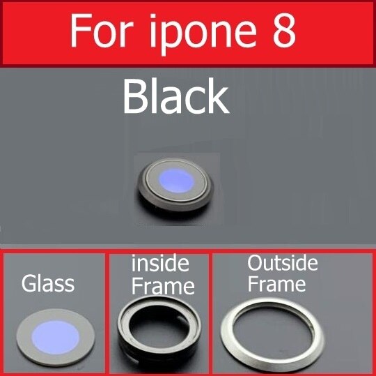 Back Rear Camera Glass Lens Ring Cover With Frame ... – Grandado