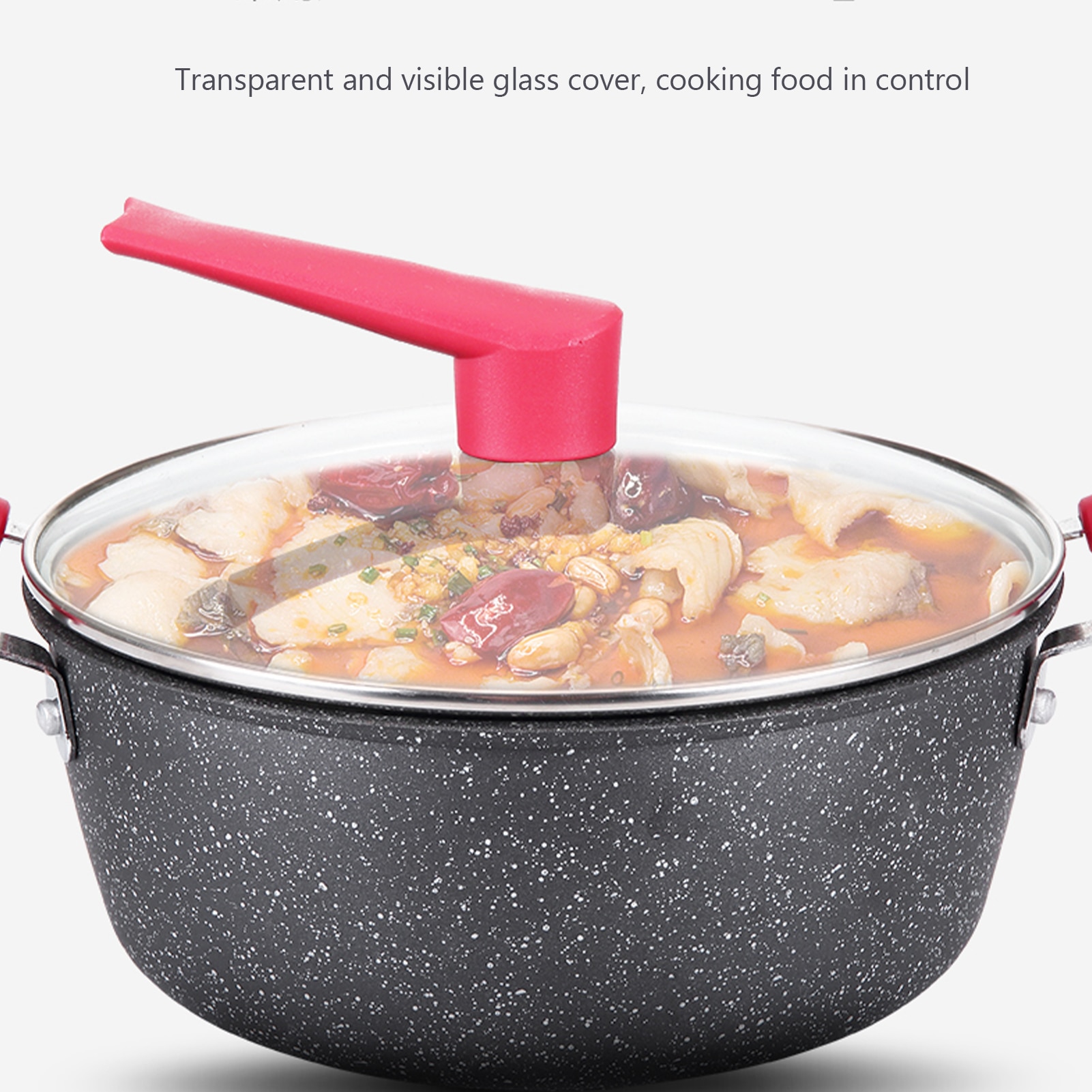 Iron Stockpot Soup Pot Non-Stick Porridge Pot with... – Grandado