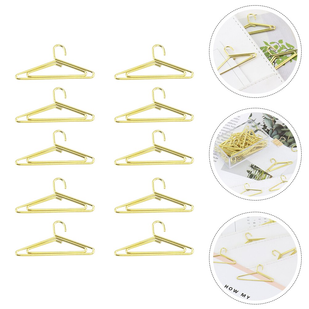 20pcs Coat Hanger Shaped Clips Lovely Paper Clips ... – Vicedeal