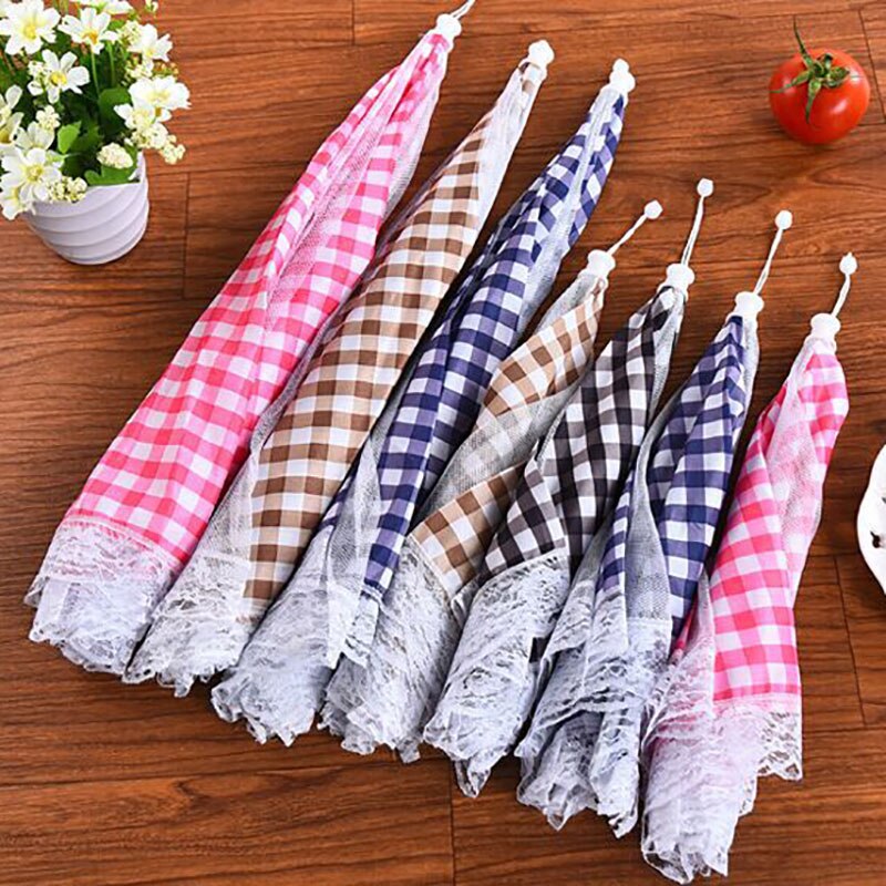 Plaid Pattern Table Meal Food Cover Umbrella Style... – Grandado