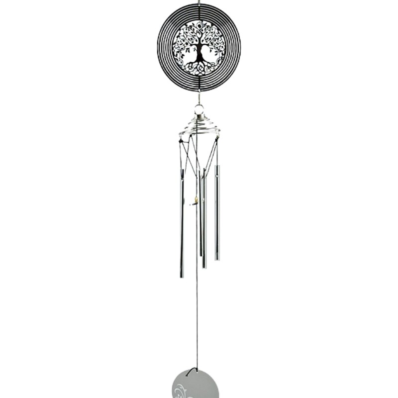 10cm Stainless Steel 3D Rotating Wind Chime Garden... – Grandado