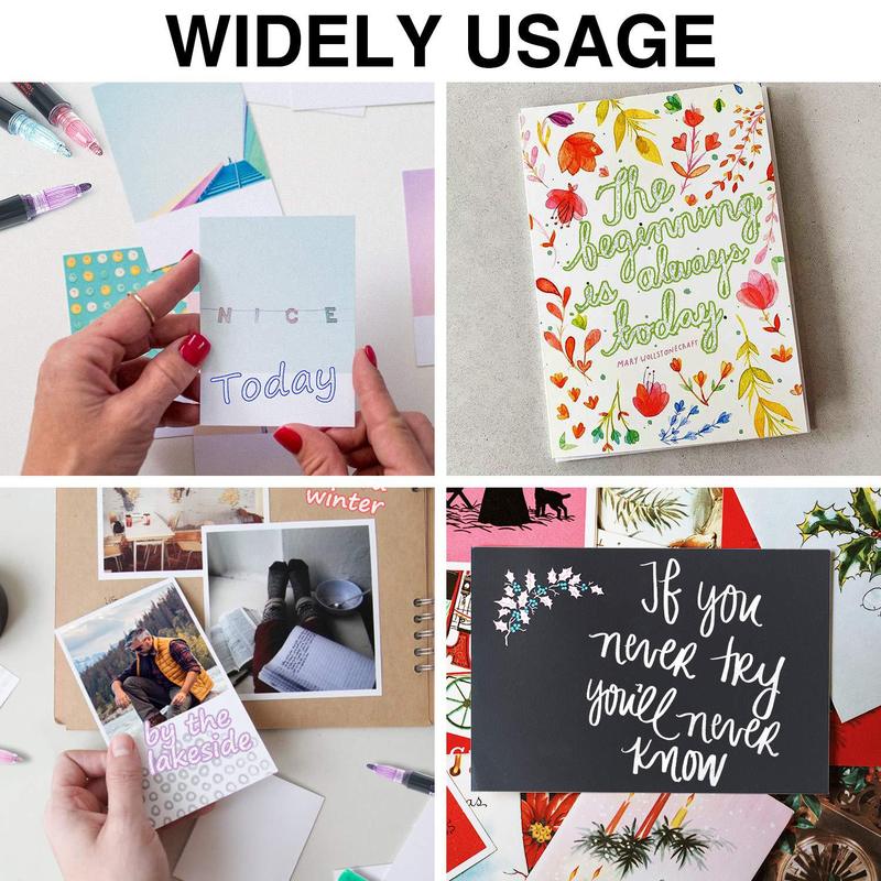 Outline Metallic Markers, Double Line Magic Shimme... – Grandado