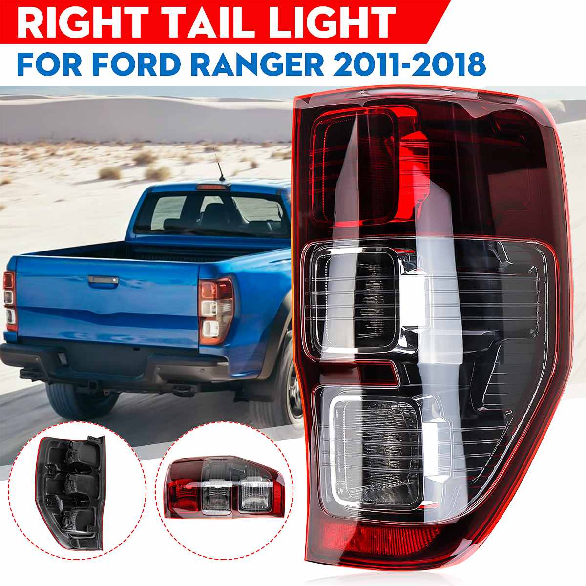 Car Tail Light For Ford Ranger Tail Light ABS Plas... – Grandado