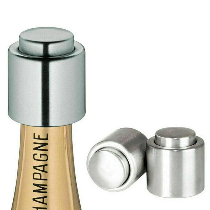 Push Wine Cork Leakproof Stainless Steel Bottle St... – Grandado