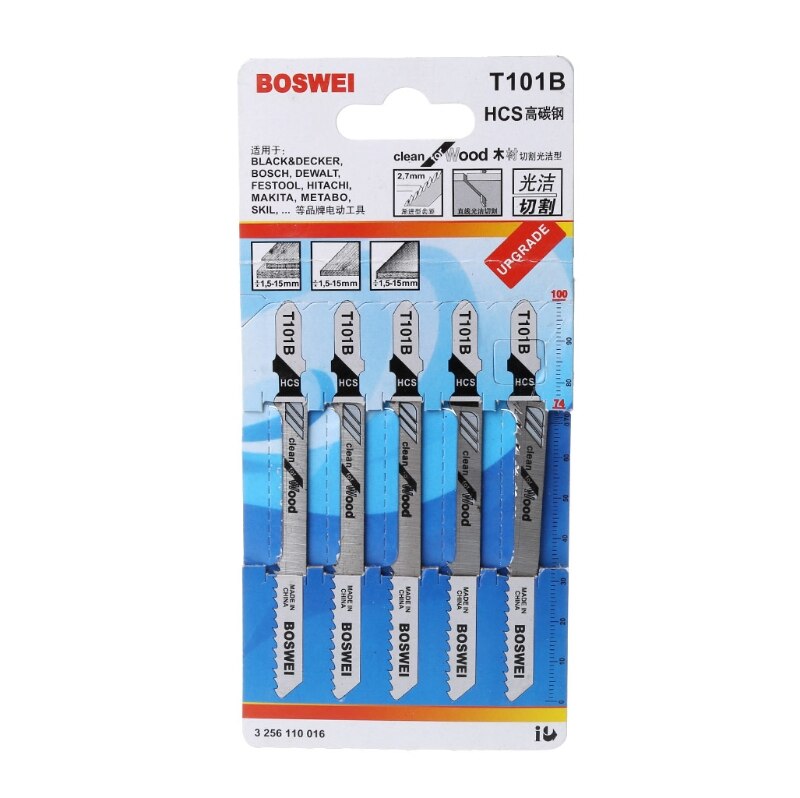 5Pcs/Set T101B HCS 100mm Jigsaw Blade Clean for Wo... – Vicedeal