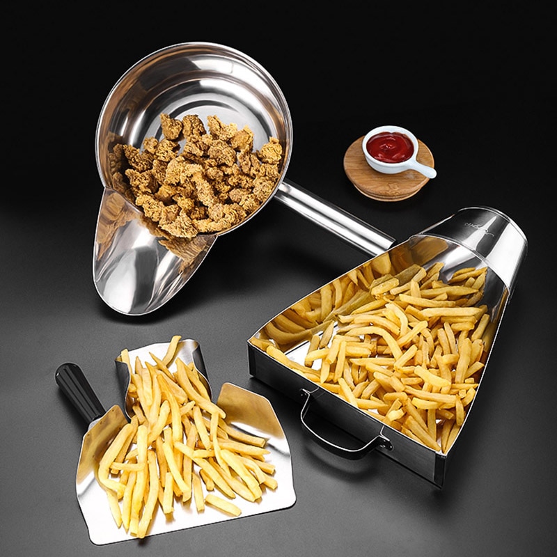 Stainless steel food packing shovel duckbill scoo. Grandado
