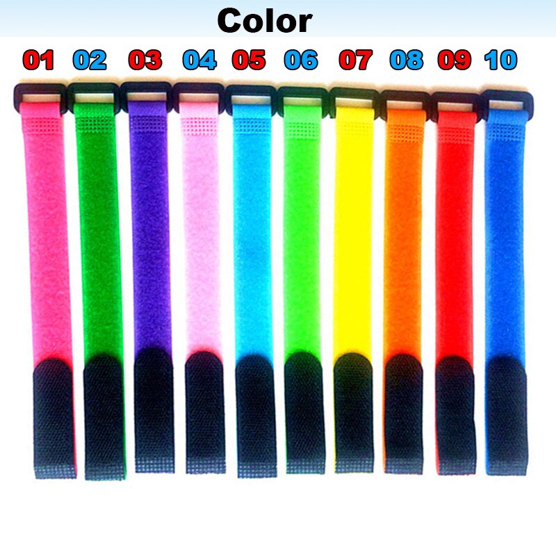 2cm*80cm nylon Reverse buckle hook loop cable ties... – Grandado