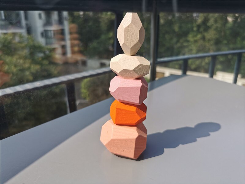 Children Wooden Gems Handicraft UnPaint Nordic Woo... – Grandado