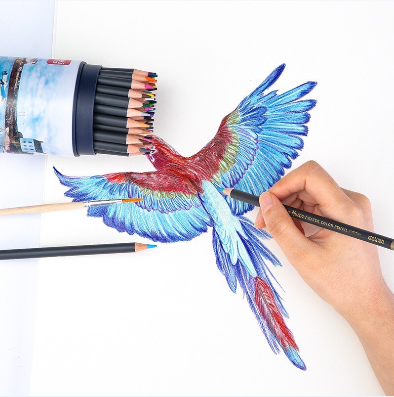 Water Soluble Colored Pencils Iron Box Color Lead ... – Grandado