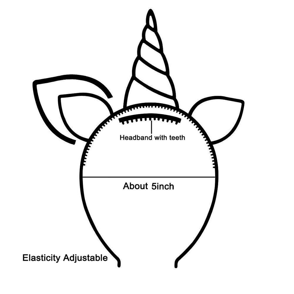 7Pcs Eenhoorn Hoofdbanden Girl Haar Hoepel Hoofdde... – Grandado