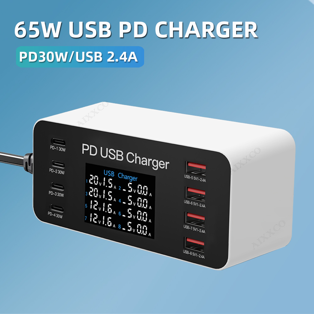 65W PD Charger Fast Charger For Laptop Tablet iPho... – Grandado