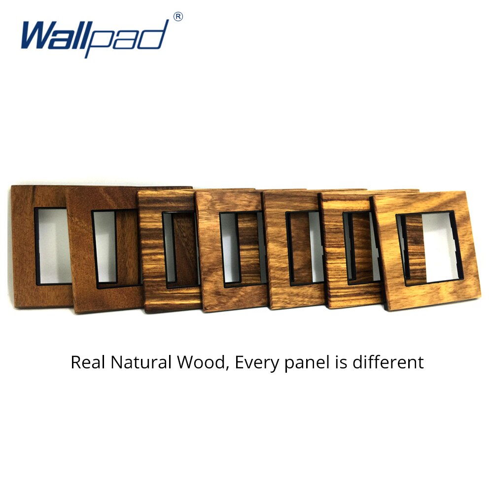 EU French 2 Pin Socket Schuko Wallpad Luxury Woode... – Vicedeal