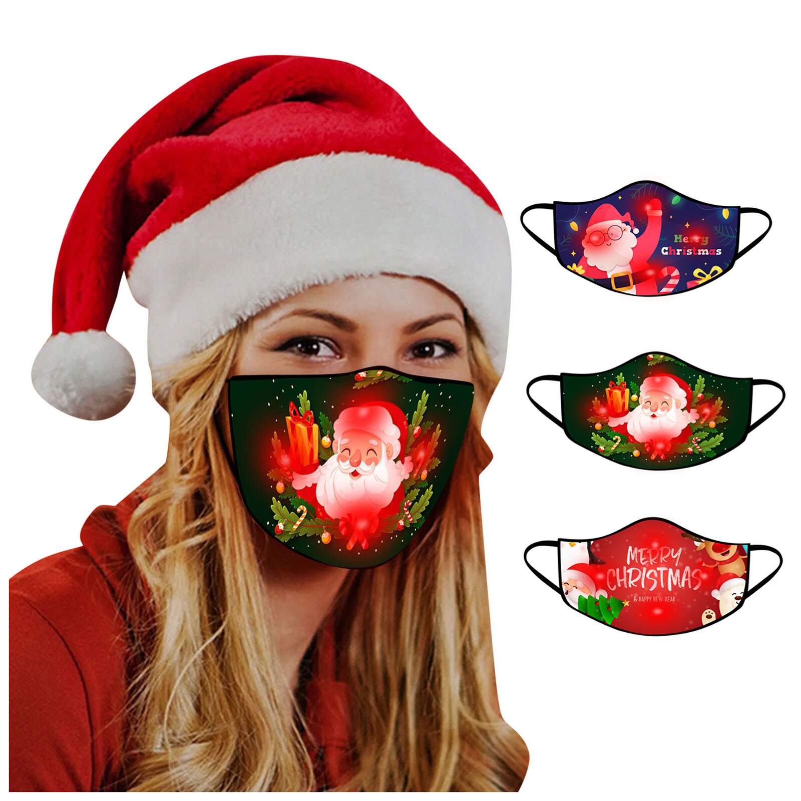 Herbruikbare Christmas Party Maskers Led Christmas... – Grandado