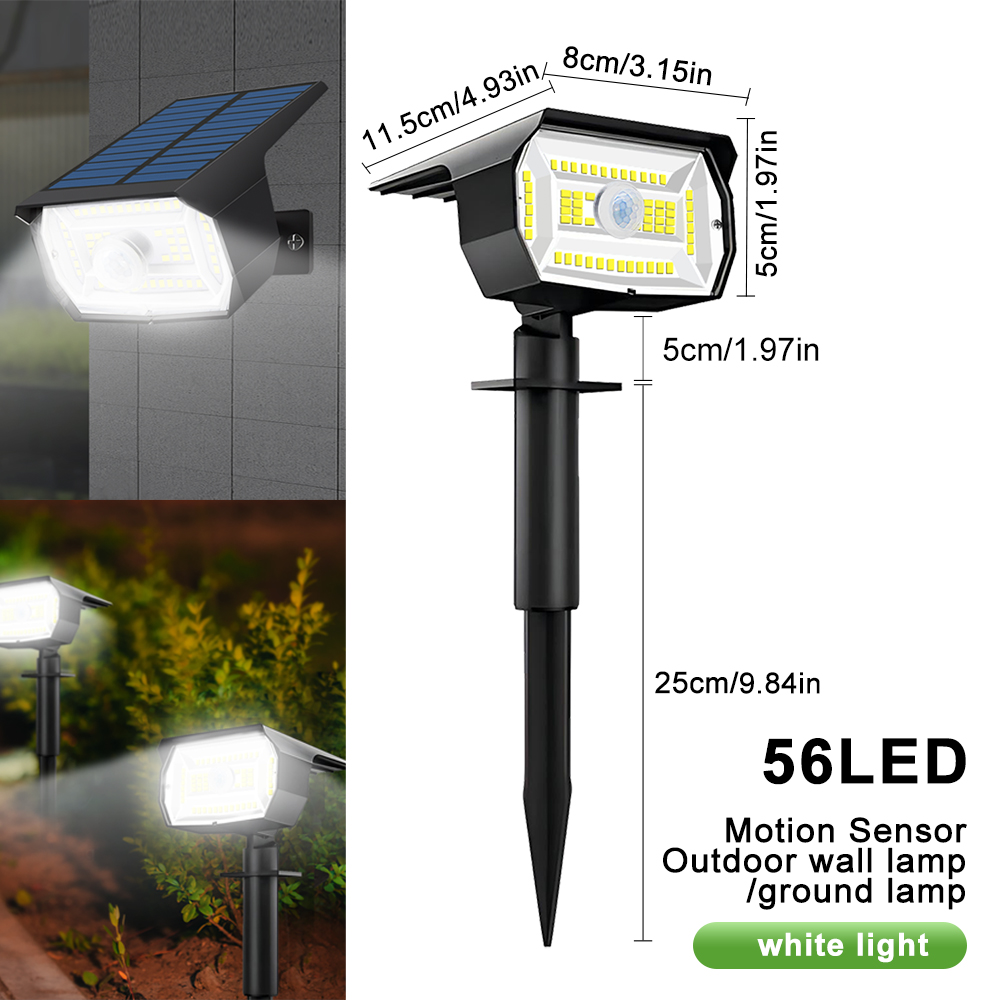 56 LED Solar Landscape Spotlights Outdoor Waterpro... – Grandado