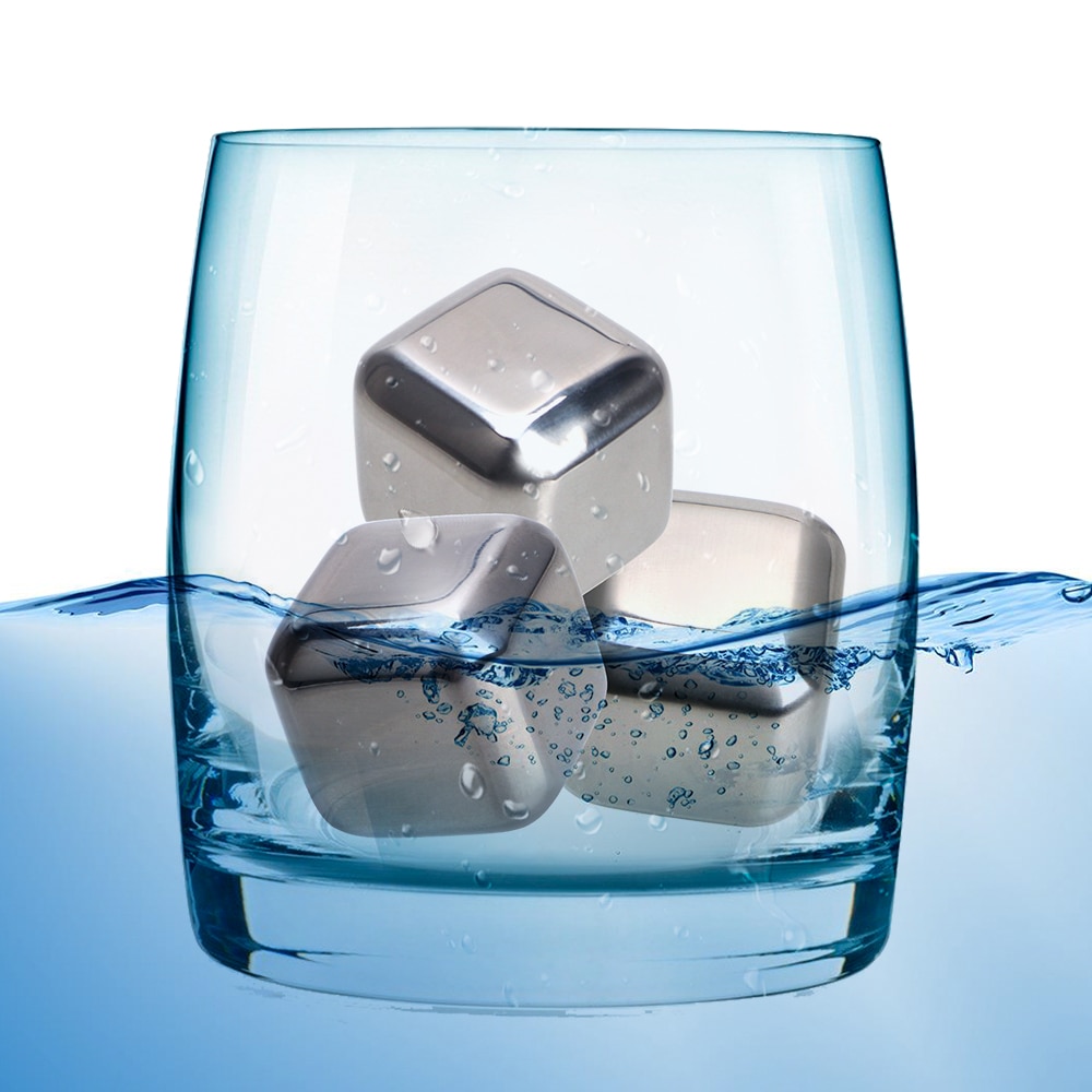 1pc Stainless Steel Ice Cubes Beer Drink Quick Fro... – Grandado