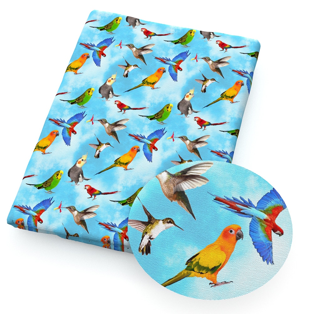 50*140cm Bird Dog Printed 100% Cotton Fabric for T... – Grandado