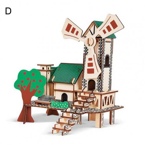 2Pcs Handmade Architectural Puzzles Safe Hand-eye ... – Grandado