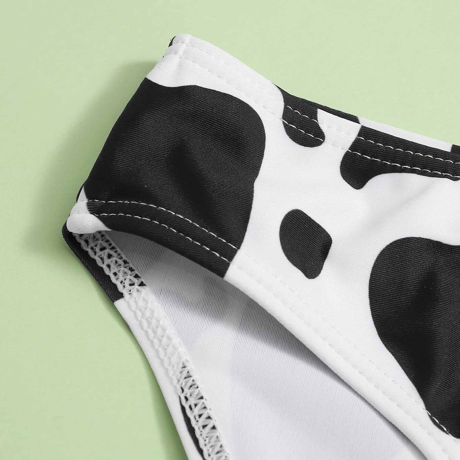 3pcs Kawaii Cow Print baby clothes set Summer Kids... – Grandado