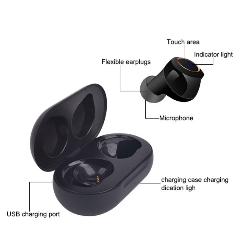1 Pair USB Rechargeable CIC Hearing Aids Assistant... – Vicedeal