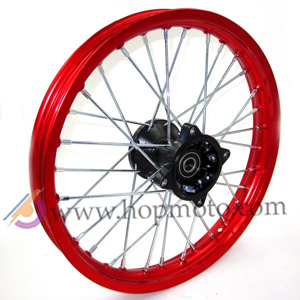 Red colour 14 Inch Rims 14'' 12mm or 15mm AXLE Fro... – Grandado