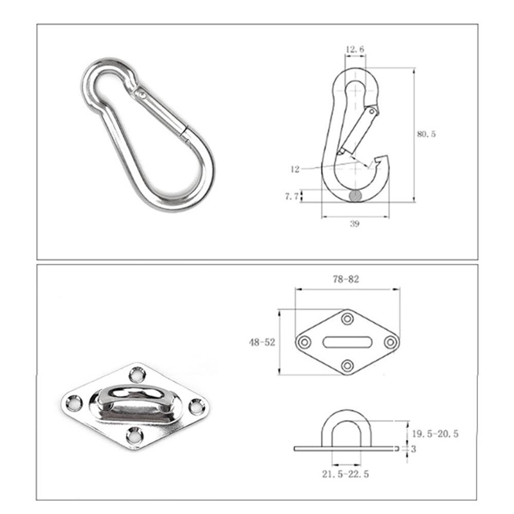 24pcs Stainless Steel Awning Canopy Fittings Outdo... – Grandado