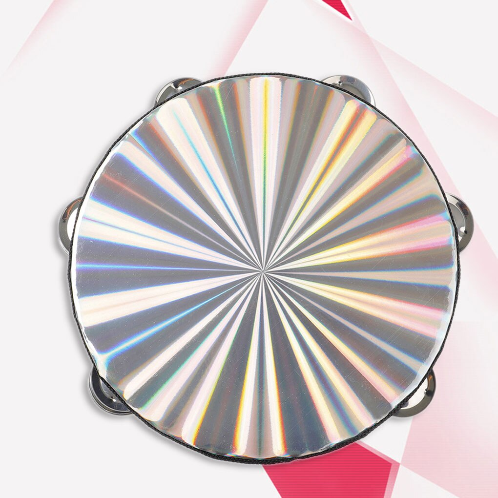 Tambourine Reflective Hand Drum Double Row Metal J... – Vicedeal