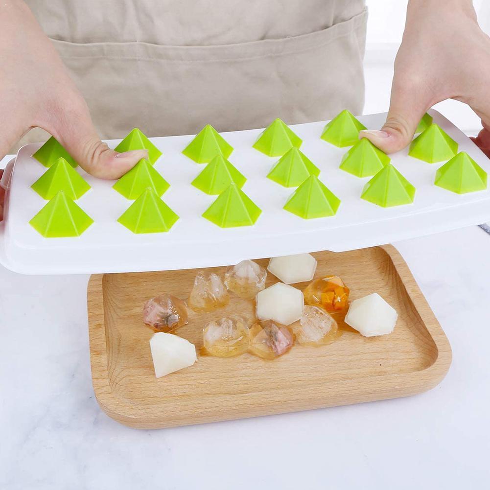 18 Grid Siliconen Ice Cube Tray Met Deksel Voor Ba... – Grandado