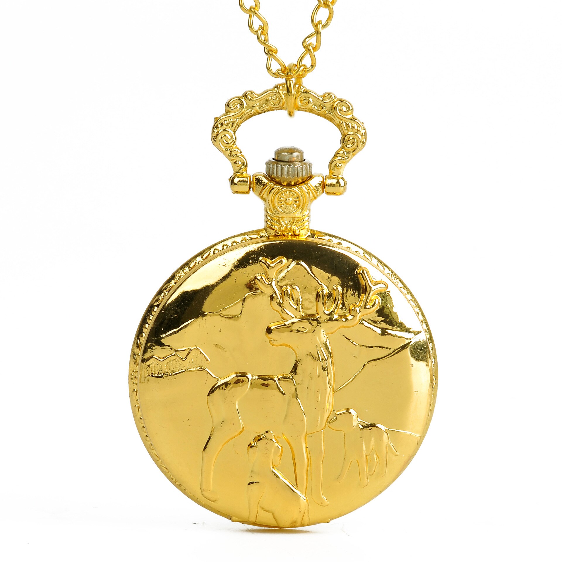 Stijlvolle Gold Drie-head Herten Retro Glossy dubb... – Vicedeal