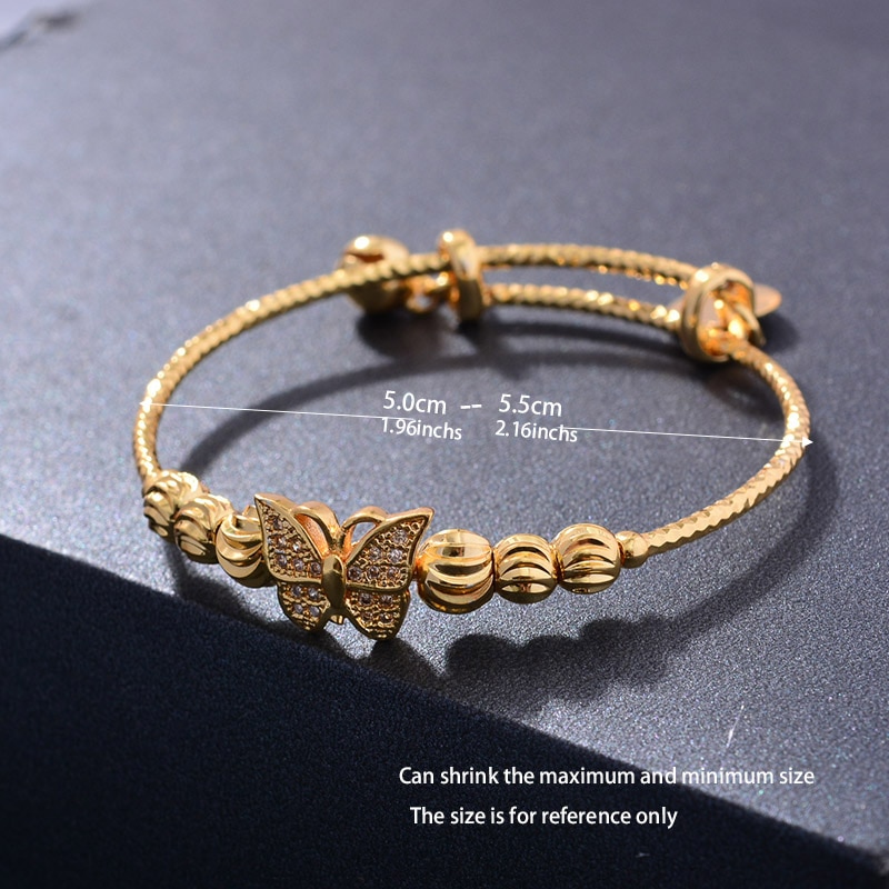 24K 4pcs Ethnic Gold Color Dubai Bangles Ethnic Lu... – Grandado