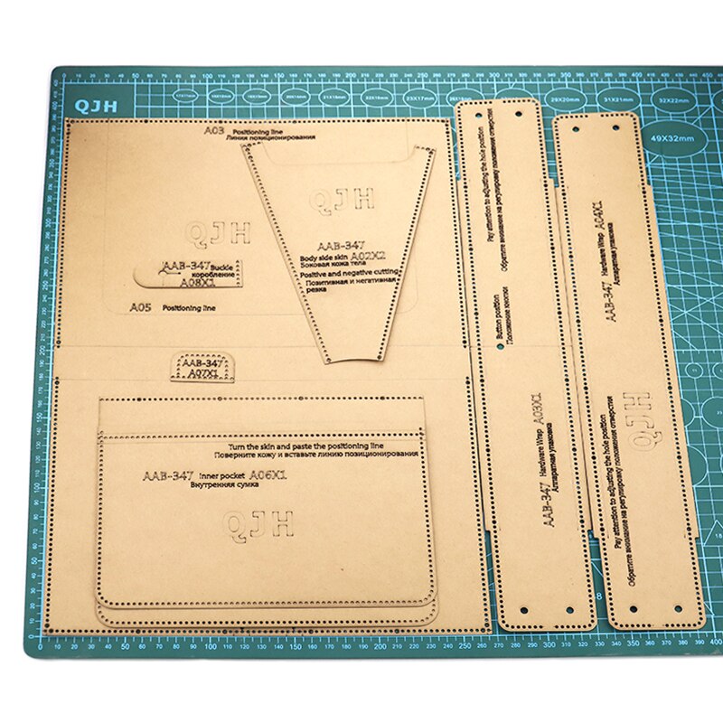 DIY handmade leather goods folder package kraft pa... – Grandado