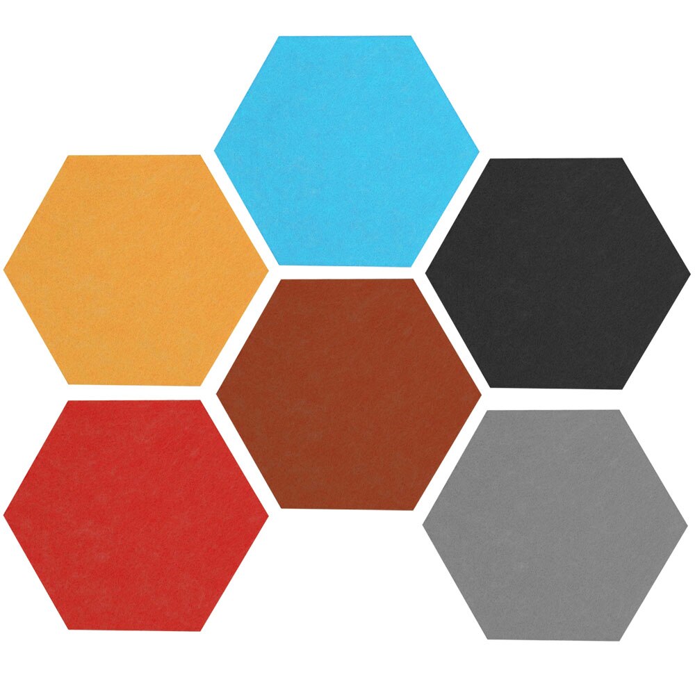 6PCS Assorted Colors Self-adhesive Hexagonal Felt ... – Vicedeal