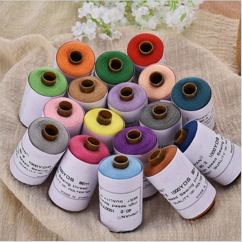 24 different colors sewing thread 1000 yards each ... – Grandado