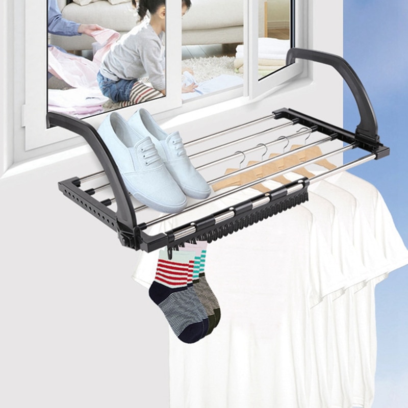Balcony Drying Shoe Rack Folding Window Diaper Dry... – Vicedeal