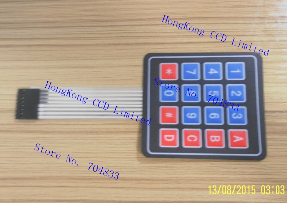 16 Key Membrane Switch Keypad 4 x 4 Matrix Array M... – Grandado 16 Key Membrane Switch Keypad 4 x 4 Matrix Array M... – Grandado