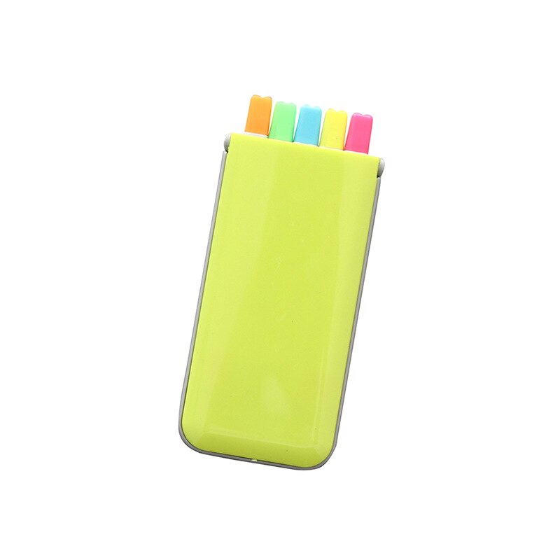 5colors/box Mini fluo markers Stationery Candy col... – Grandado