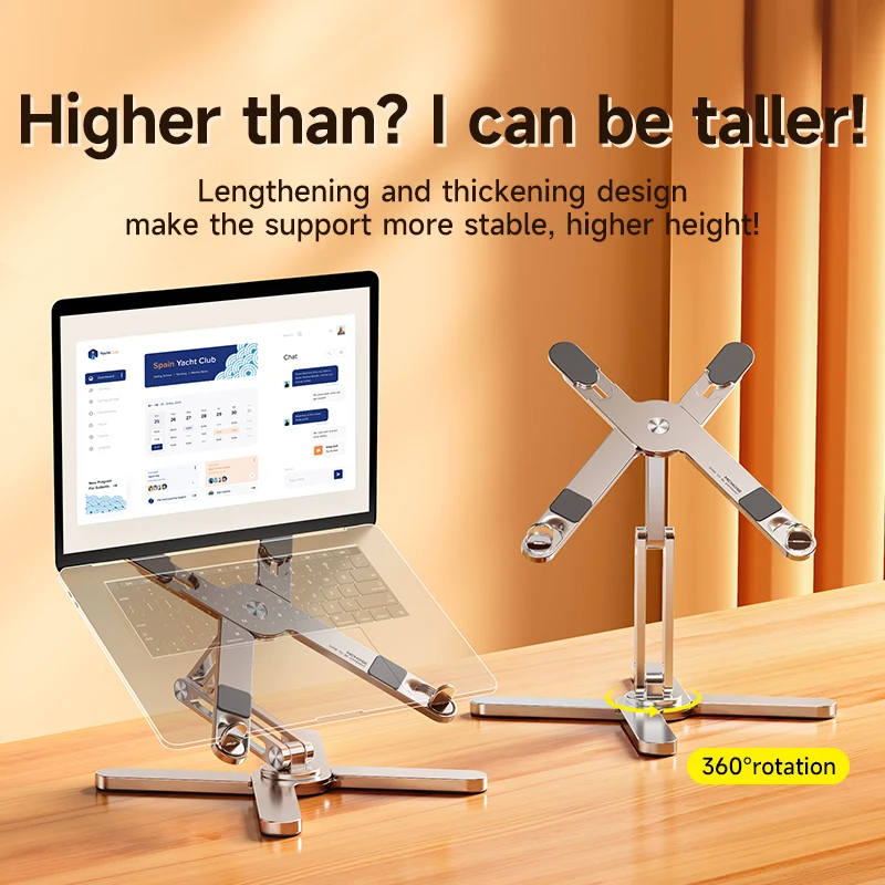 Laptop Stand with 360 Rotating Base, Computer Note... – Vicedeal