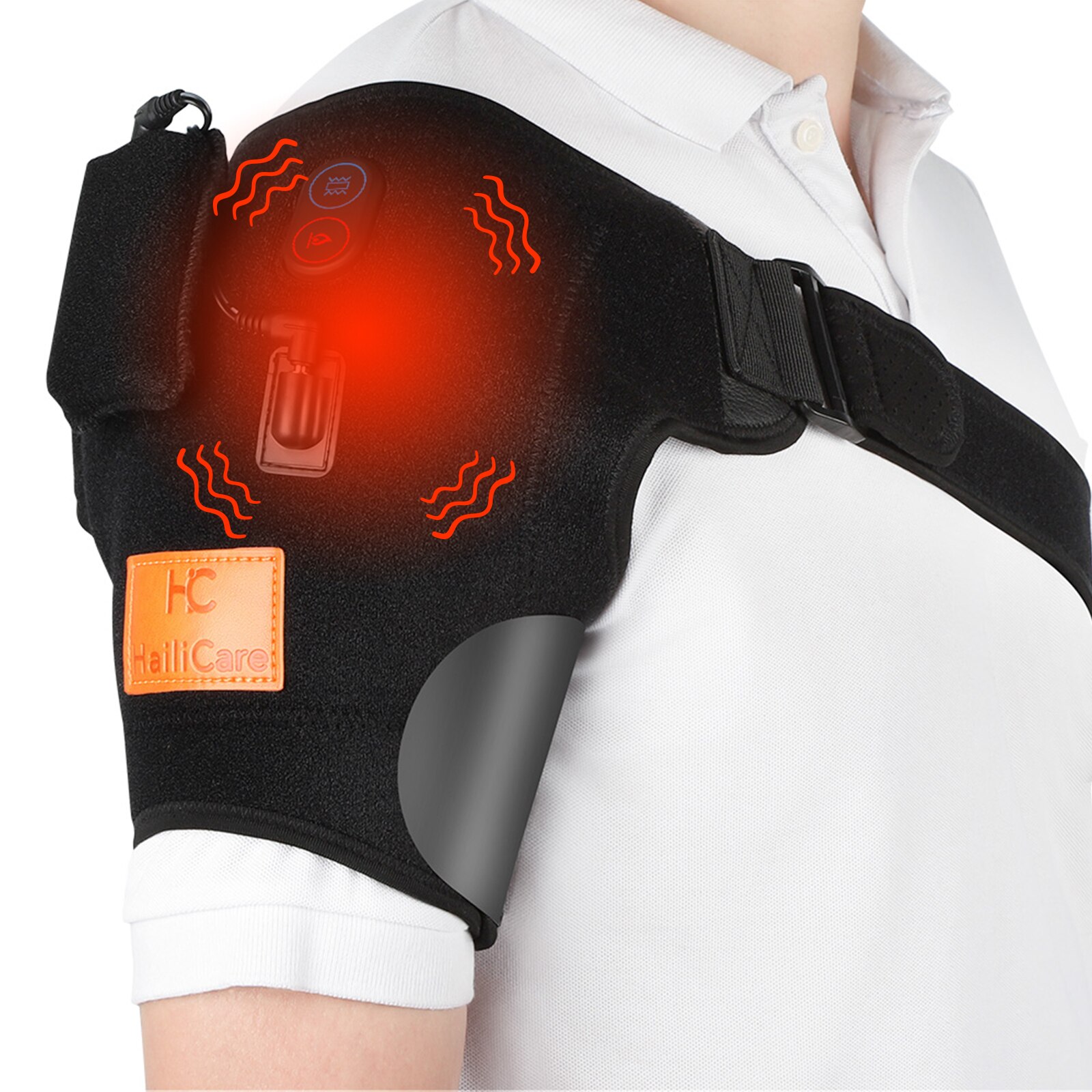 Heat Therapy Shoulder Brace Adjustable Shoulder He... – Vicedeal