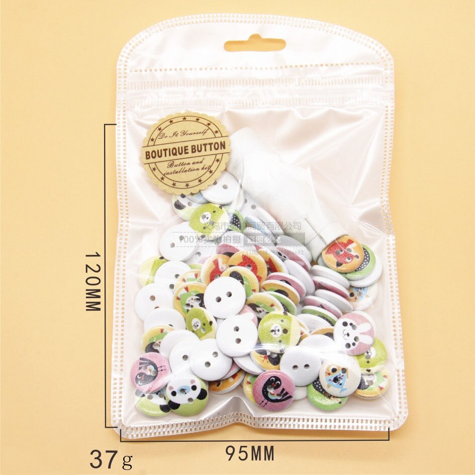 Boutons de couture en bois avec motif d'animau... – Grandado