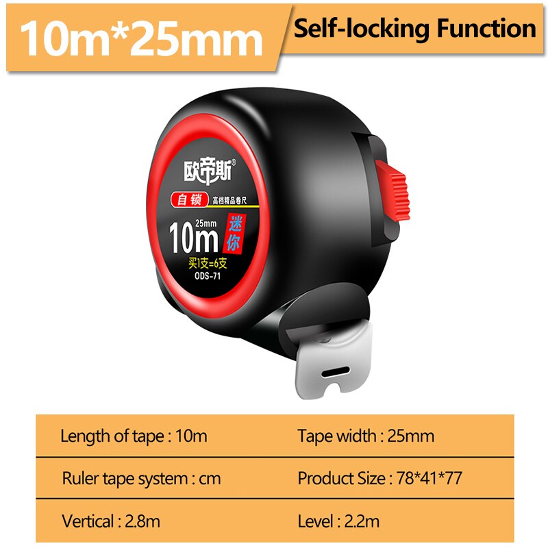 INGBONT 3/5/7.5/10M Measurement Tape Auto Lock Ret... – Grandado