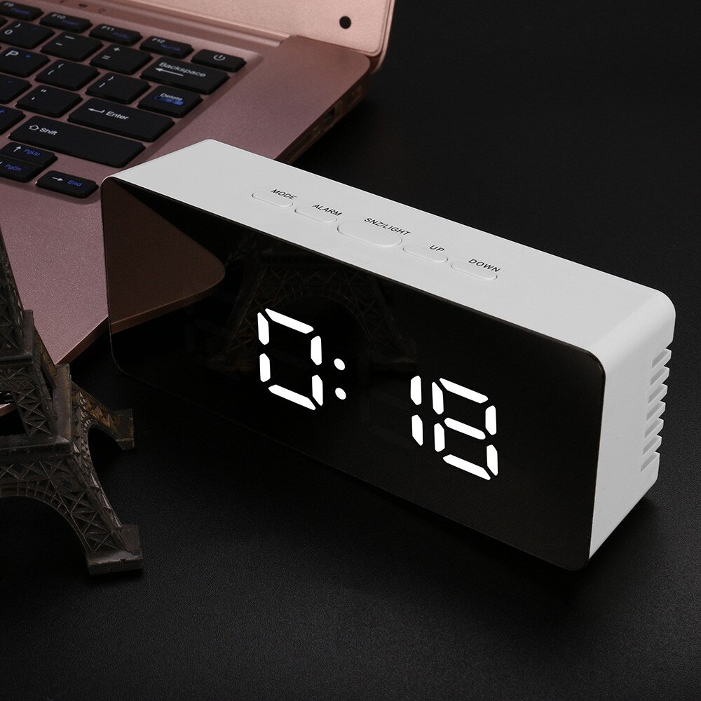Alarm Clocks Mirror Led Alarm Clock Multifunction ... – Vicedeal