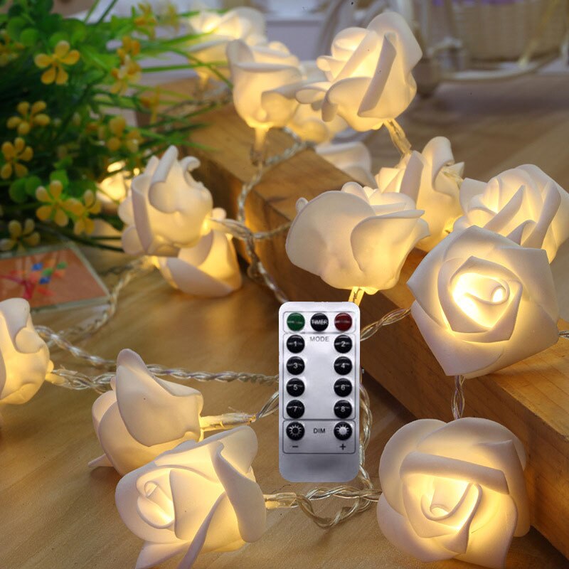 Remote Control Rose Candle Light For Wedding Decor... – Grandado