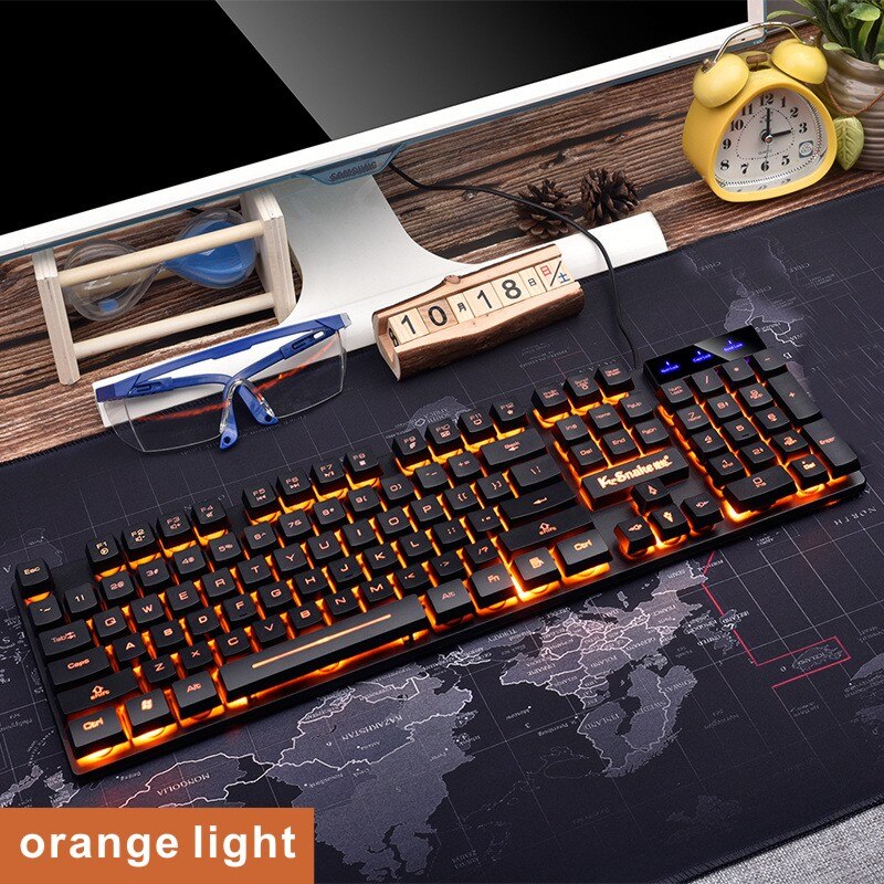 Hxb Gamer Keyboard Gaming Toetsenbord Usb Wired Le... – Grandado