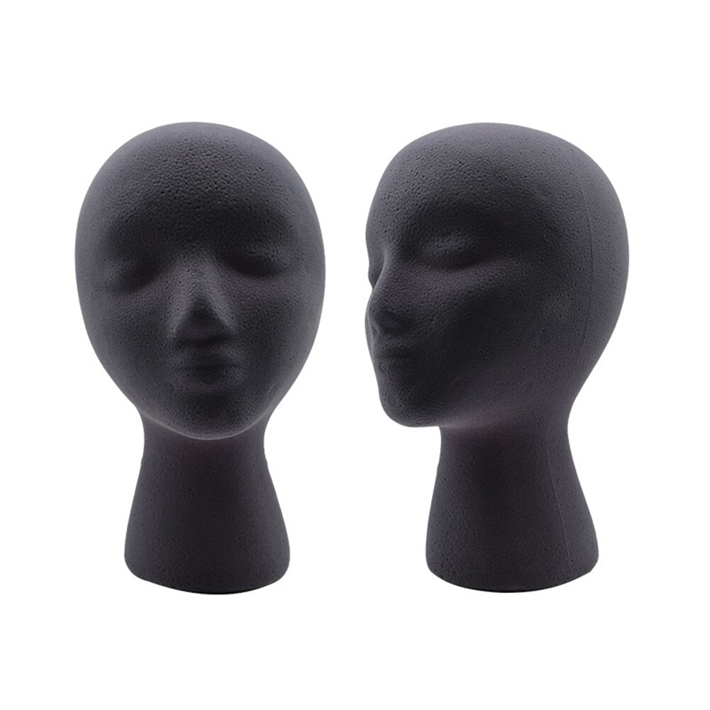 Flocking Foam Female Mannequin Head Wigs Stand Gla... – Vicedeal