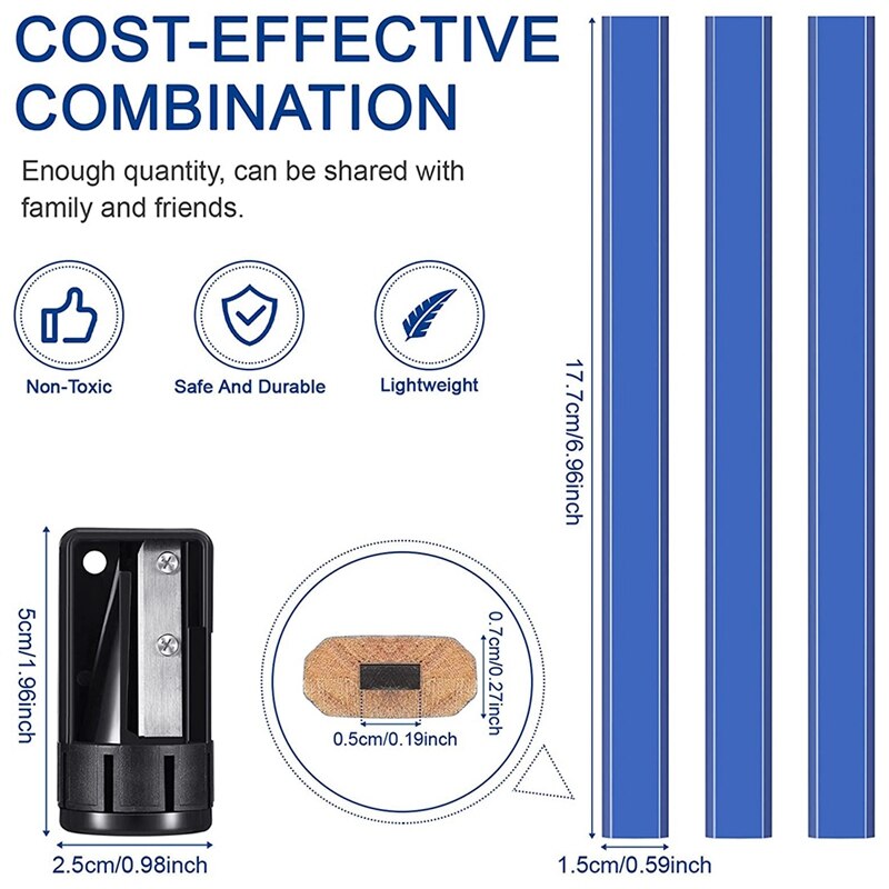 24 Pieces Construction Pencils with Retractable Ca... – Vicedeal