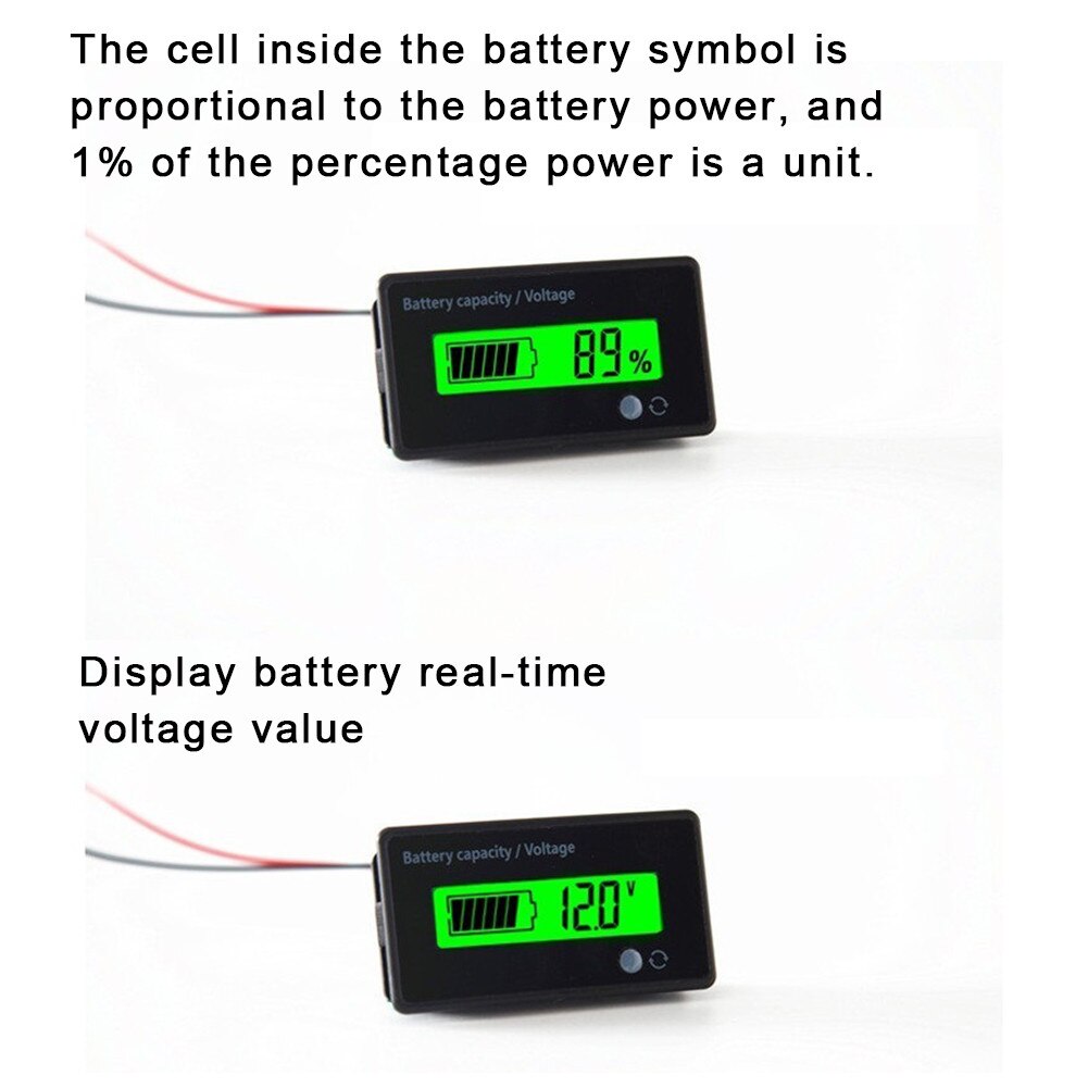 12V-84V Battery Meter Digital Battery Voltage Capa... – Vicedeal