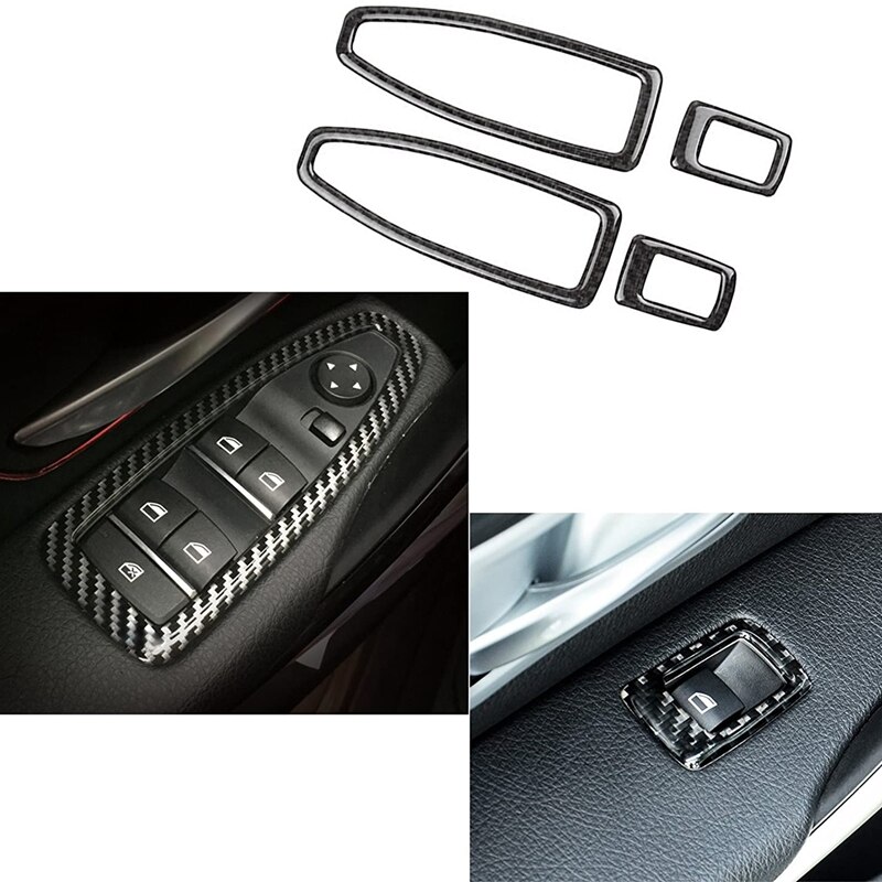 Carbon Fiber Door and Window Button Switch Frame S... – Grandado