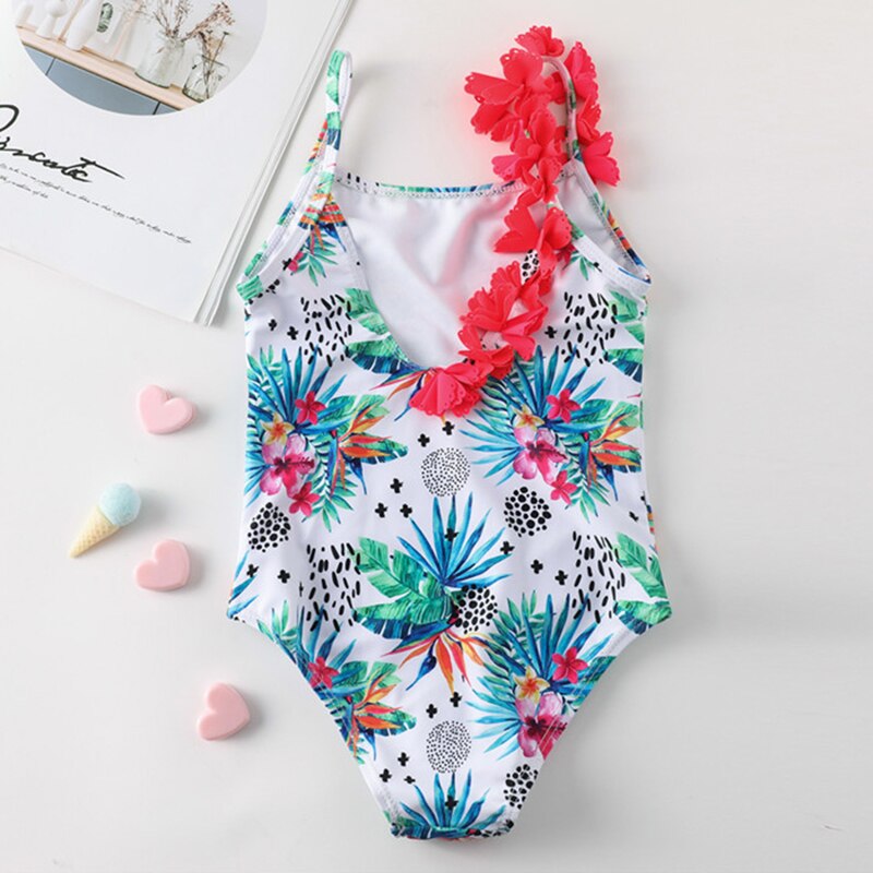Girl swimwear 3~8Years Girls swimwear Floral Child... – Grandado